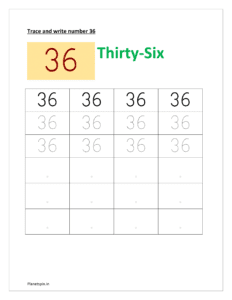 Number worksheet for kindergarten - 1 to 40 | Planetspin.in