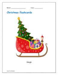 Christmas flashcards for kindergarten | Planetspin.in