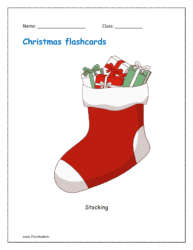 Christmas flashcards for kindergarten | Planetspin.in