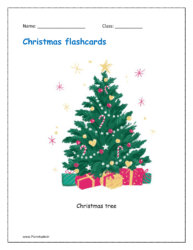 Christmas flashcards for kindergarten | Planetspin.in
