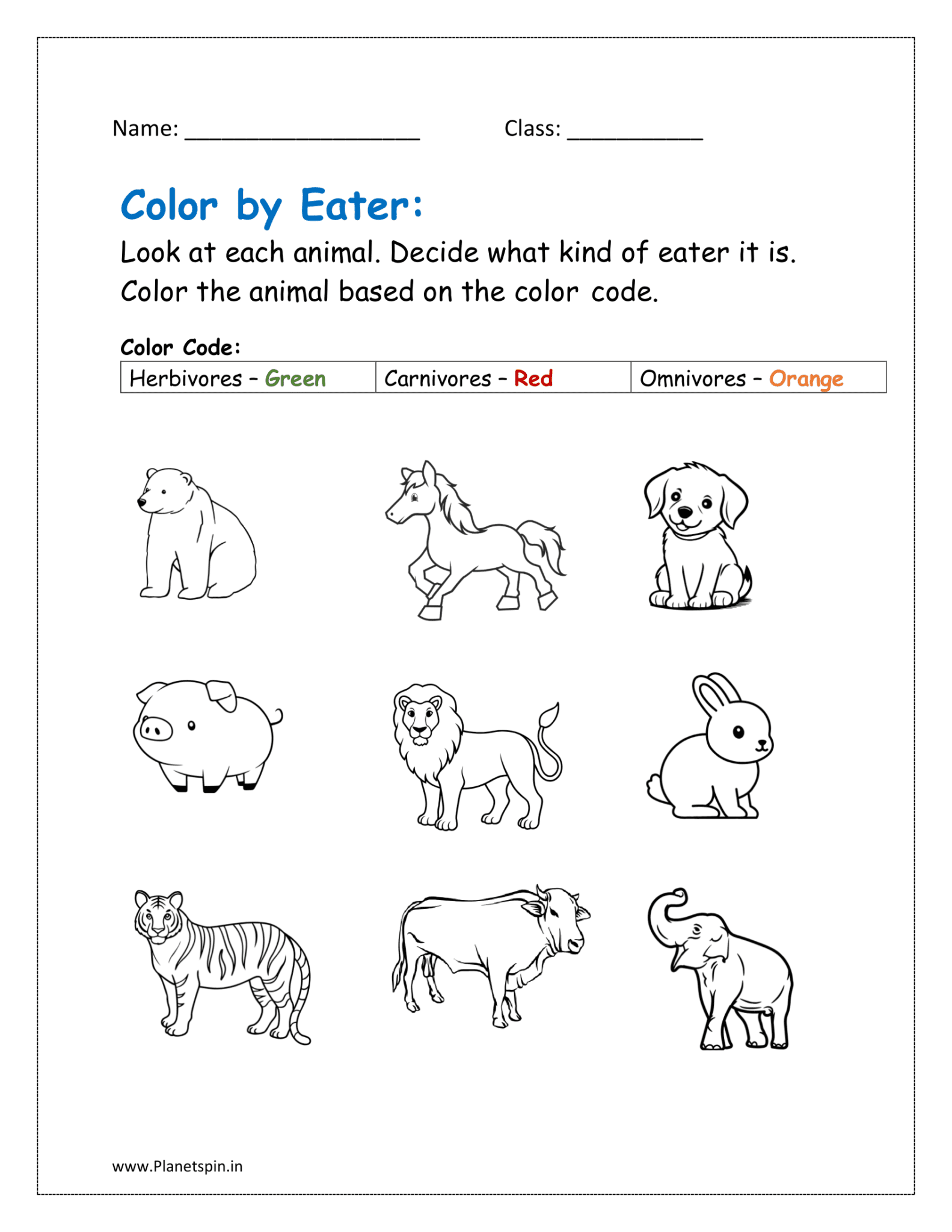 Herbivore carnivore omnivore worksheet pdf | Planetspin.in