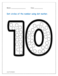 Do a dot number printables for preschoolers | Planetspin.in