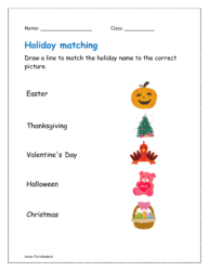 Holiday worksheet for kindergarten | Planetspin.in
