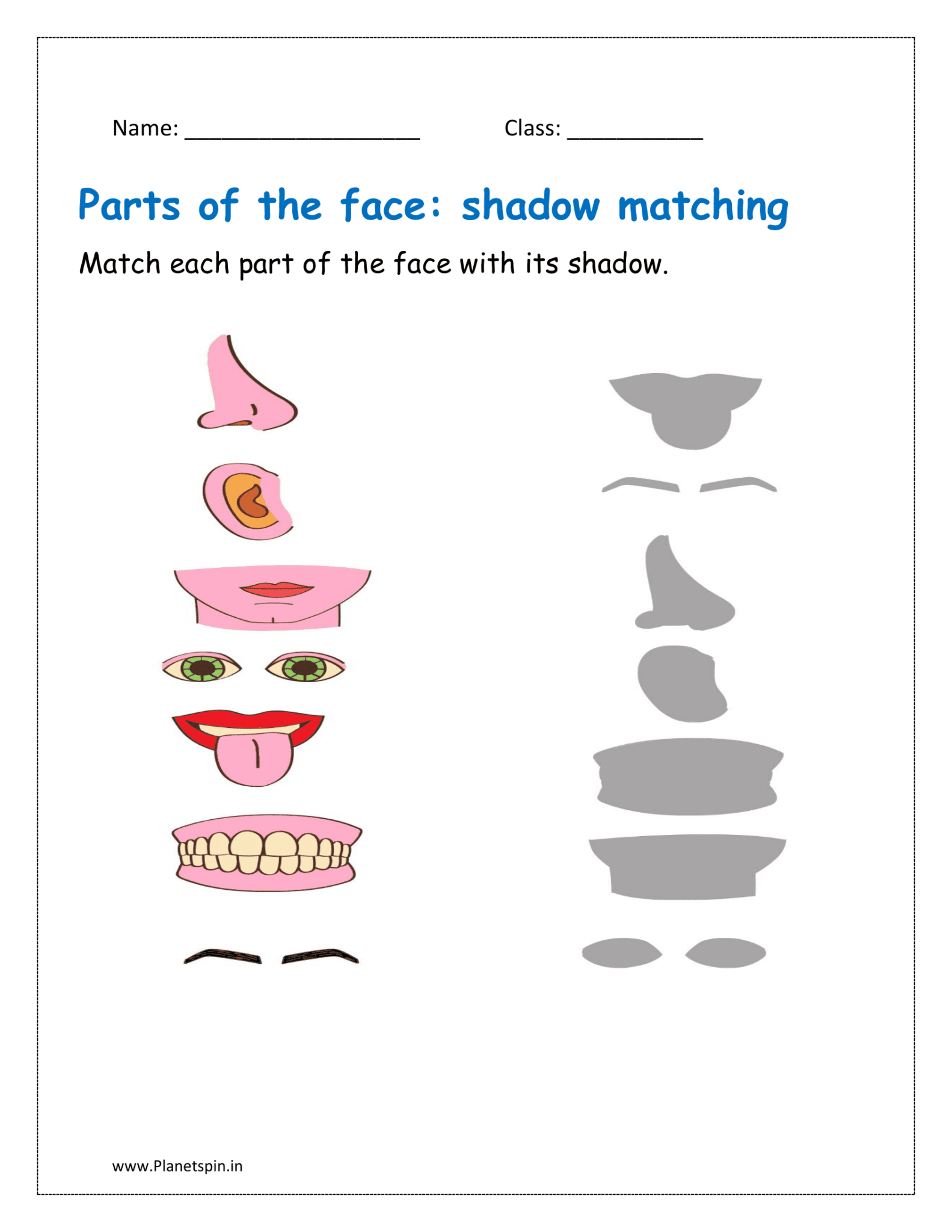 Keeping our body clean worksheets for grade 1 | Planetspin.in