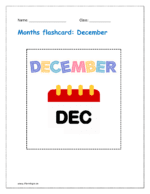 Months of year flashcards free printable | Planetspin.in