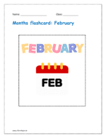Months of year flashcards free printable | Planetspin.in