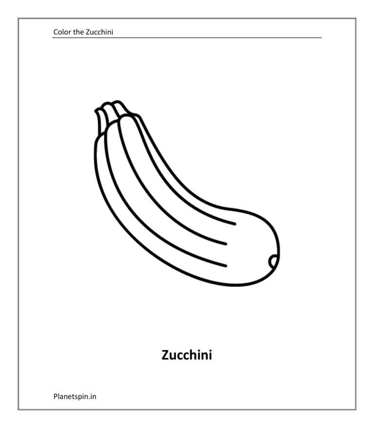 Coloring vegetables worksheets PDF (A–Z Free Printables)