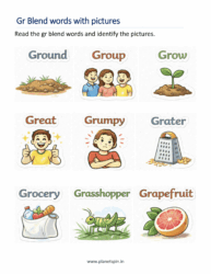 Gr blends worksheets for kindergarten (Free Printable PDF)