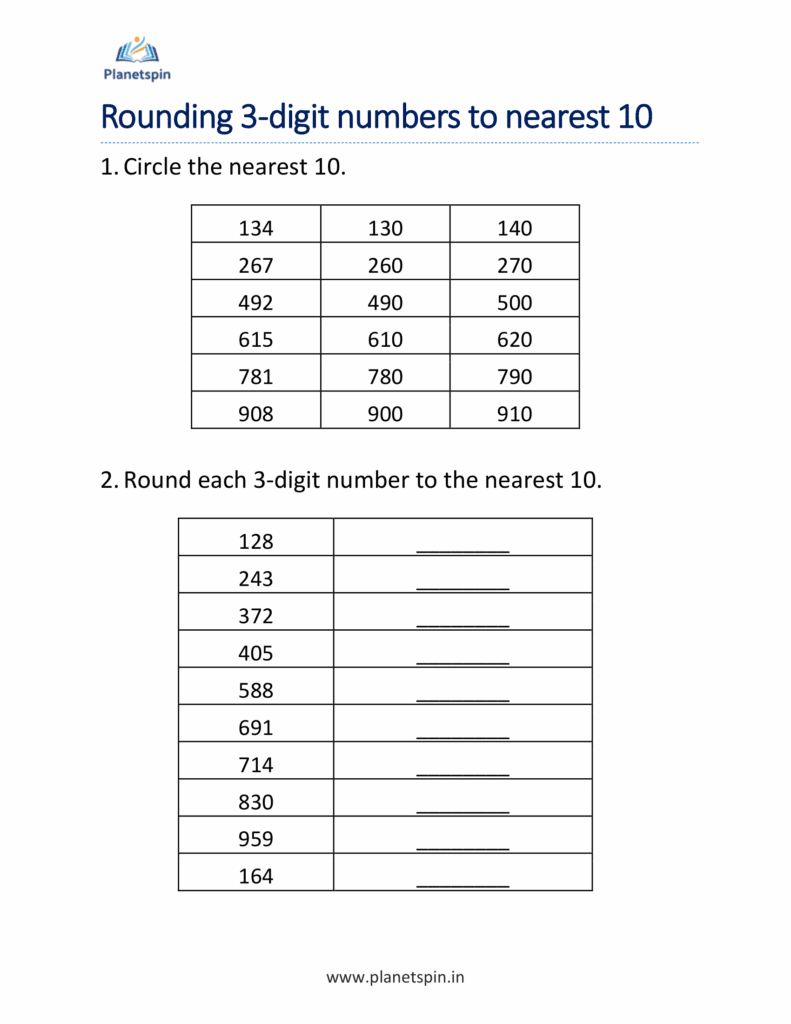 Rounding 3 digit numbers to nearest 10 %