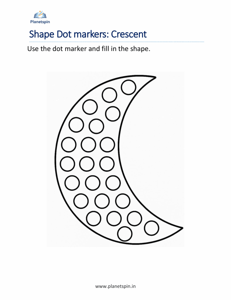 Shape dot marker printables free for preschoolers | Planetspin.in