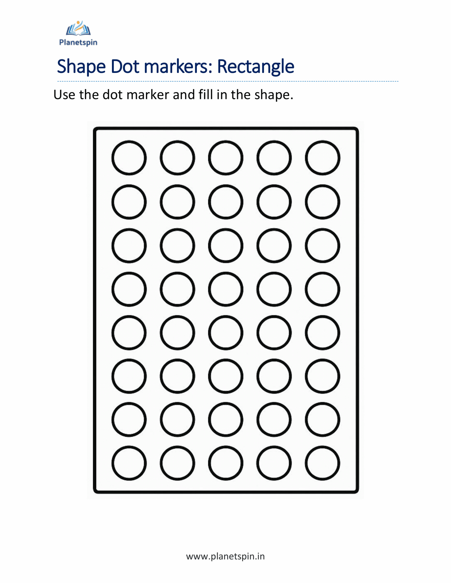 Shape dot marker printables free for preschoolers | Planetspin.in