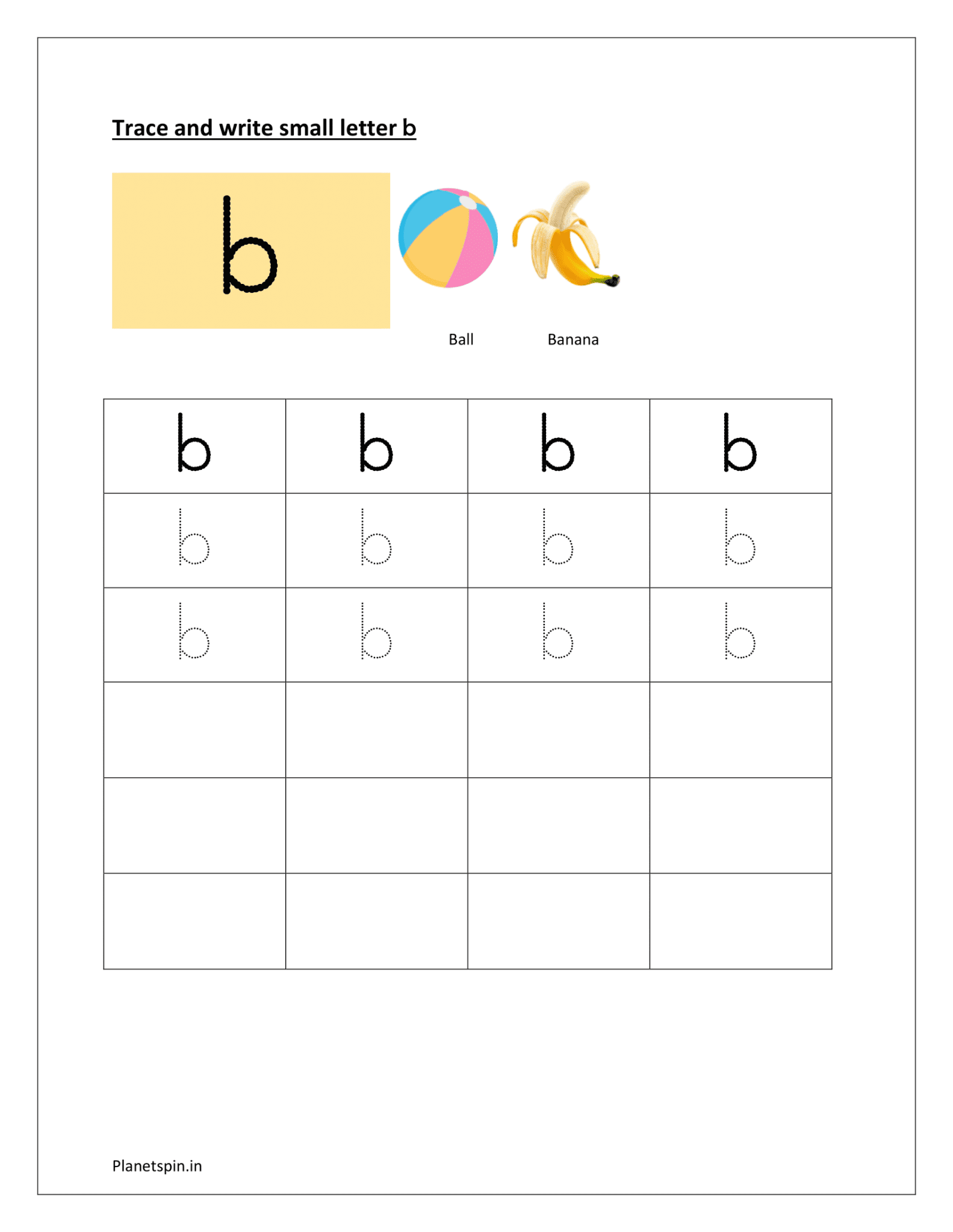 Small letter writing worksheet a to z | Planetspin.in