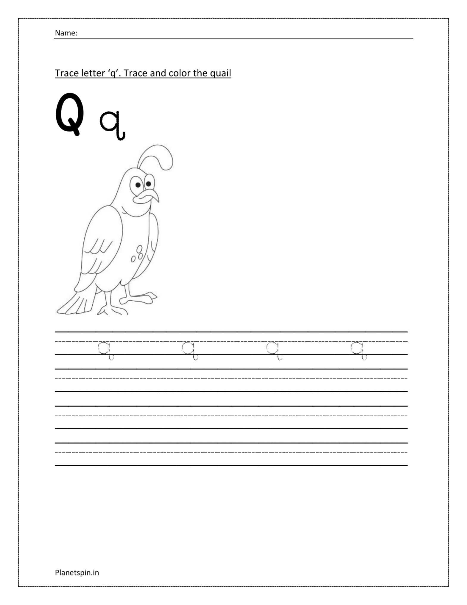 Learning letters in sequence