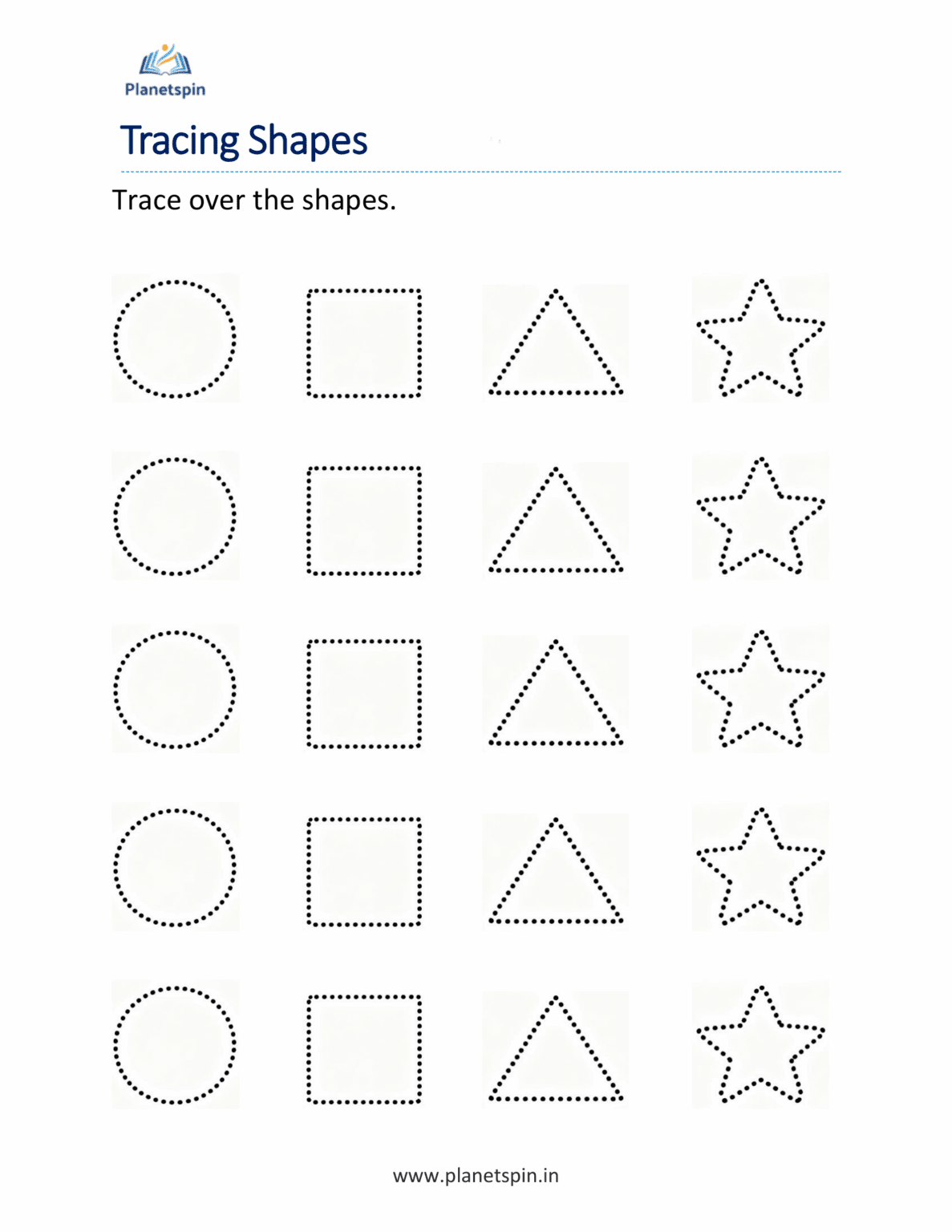 Pattern tracing worksheets free printable | Planetspin.in