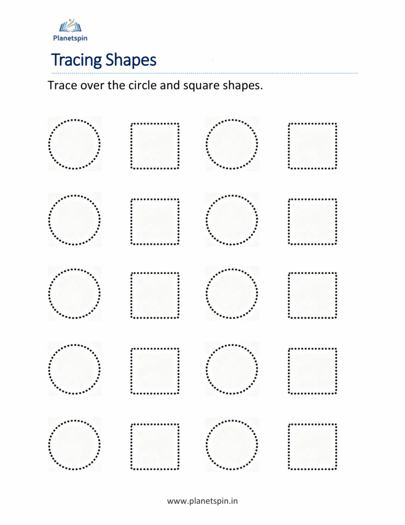 Pattern tracing worksheets free printable | Planetspin.in