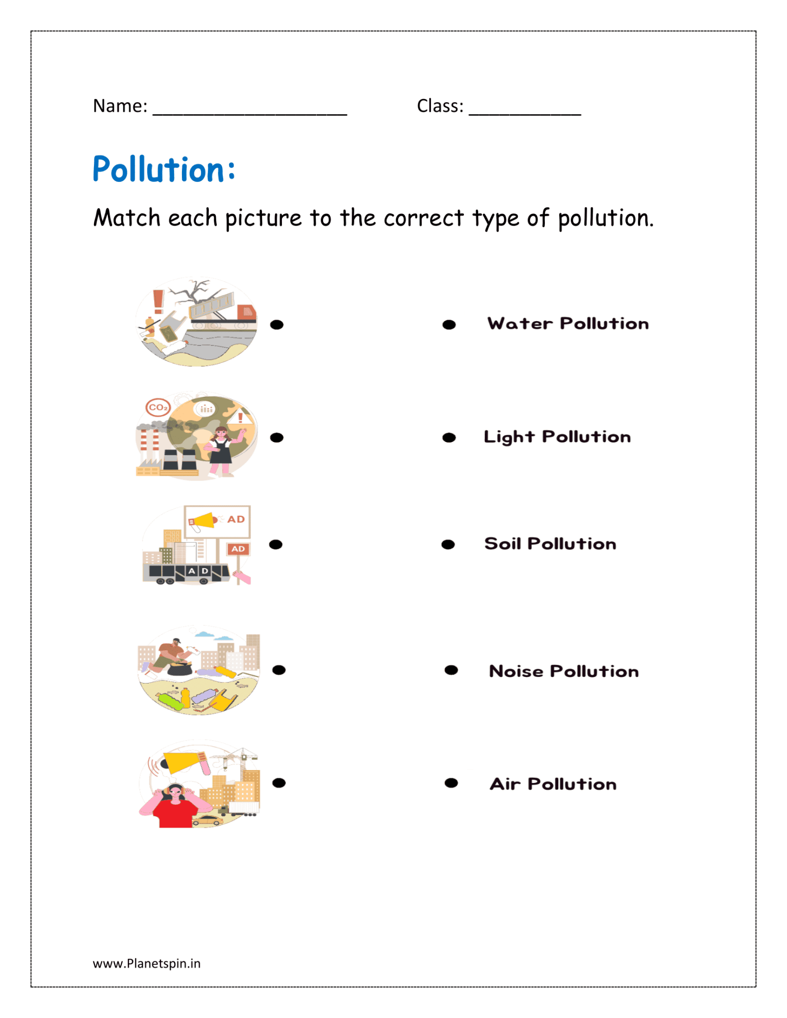 Types of pollution worksheet pdf | Planetspin.in Types of pollution worksheet pdf | Planetspin.in