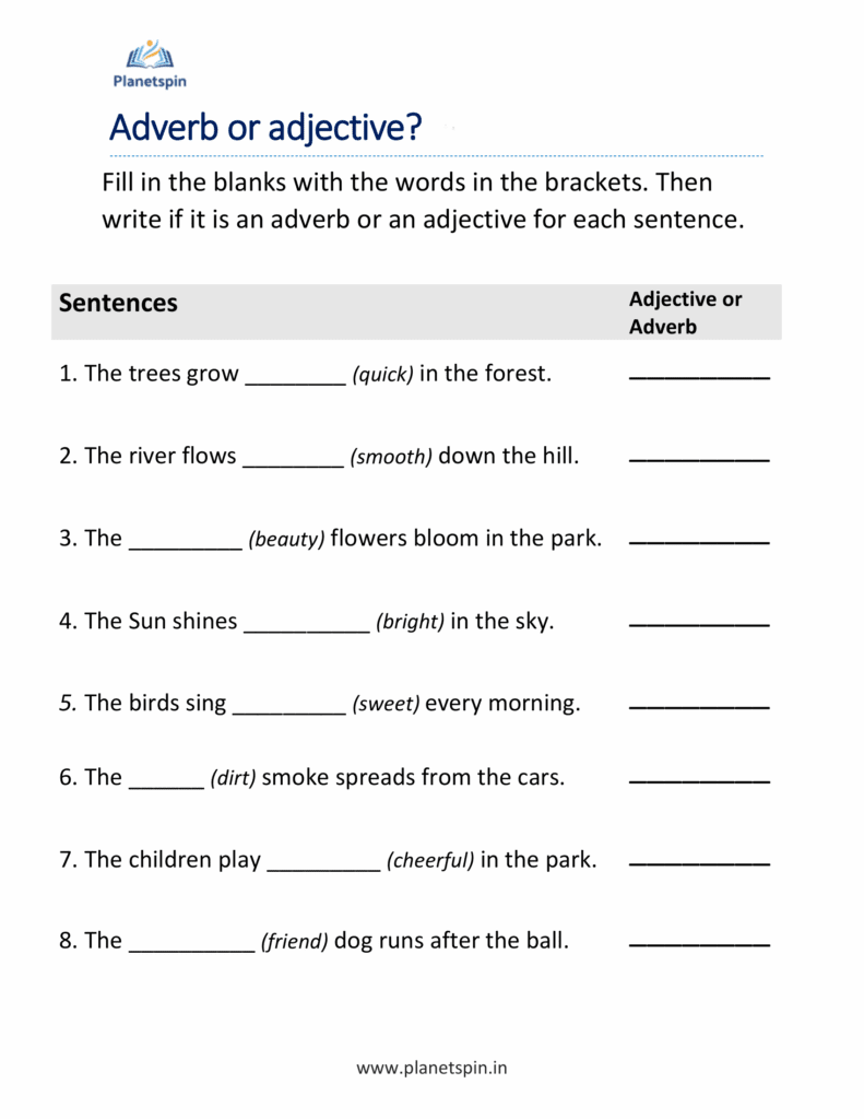 Adjective And Adverbs Worksheet For Grade 2 Planetspin in adjective-and-adverbs-worksheet-for-grade-2-planetspin-in